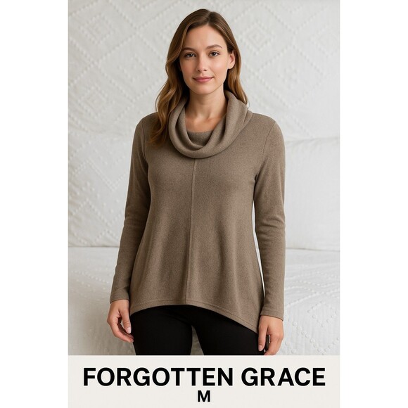 Grace | Sweaters | Forgotten Grace Womens Cowl Neck Long Sleeve ...